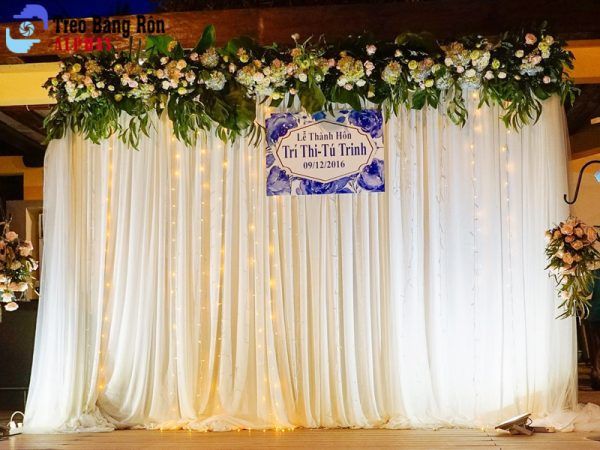 20+ mẫu backdrop đám cưới đẹp nhất, đơn giản và sang trọng