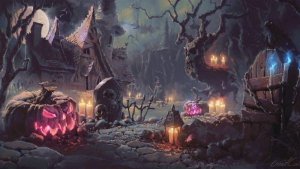 Các mẫu background Halloween 2022 ấn tượng