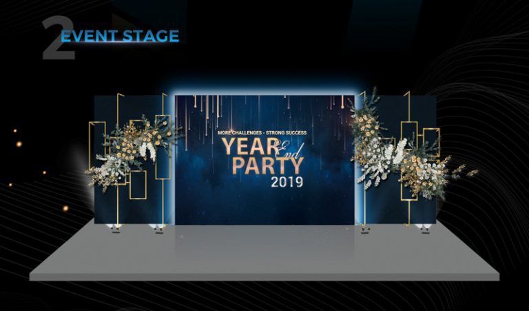 Top 90+ Mẫu Backdrop Year End Party 2025 ấn tượng