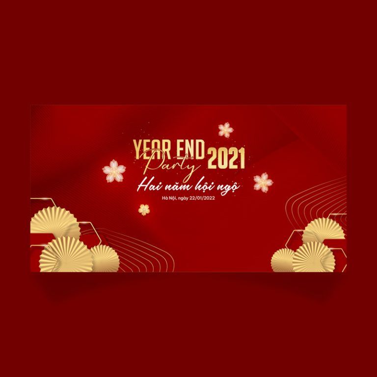 Top 90+ Mẫu Backdrop Year End Party 2025 ấn tượng
